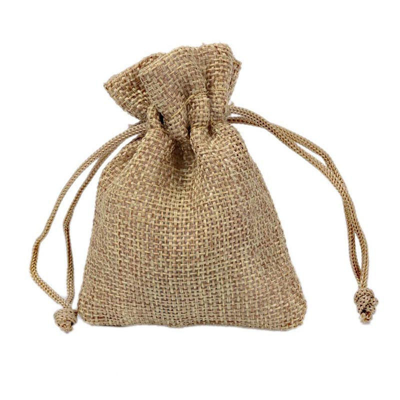 Burlap Jute Drawstring Bags Brown - 7 Sizes – Pot Packaging